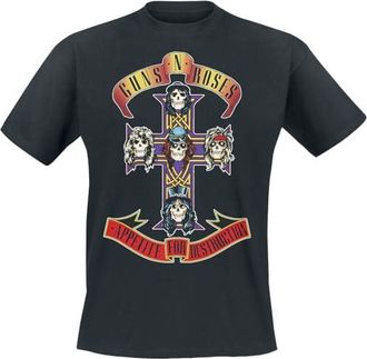 Guns n' Roses Appetite for Destruction - Pochette Homme T-Shirt Manches Courtes Noir XXL
