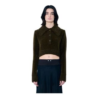 Cecilie Bahnsen Calla Sweater - - Tops - Damen - Gr&uuml;n - M