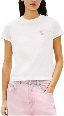 Tommy Hilfiger Femme, Tops, Blanc, Taille: 36 FR T-Chemises