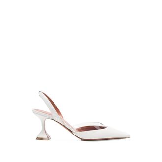 Amina Muaddi Femme, Chaussures, Blanc, Taille: 36 EU Lara Sling 70