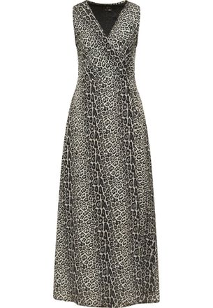 Faina Maxikleid mit Leoprint Damen Grau Leo