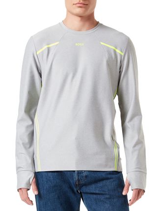BOSS Herren Salbo Gym Sweatshirt, Light/Pastel Grey59, M