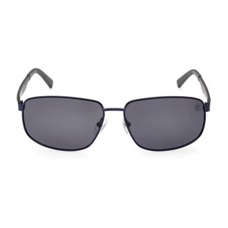 Timberland unisex, Accessoires, Bleu, Taille: 62 MM Lunettes de soleil polarisées rectangulaires bleu miroir