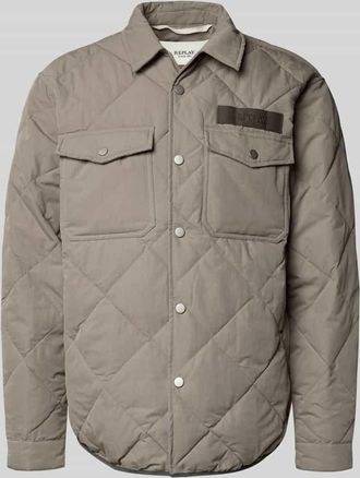 Replay Hemdjacke mit Kentkragen