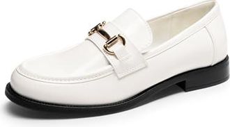 Dream Pairs Mocassin Femme Confortables &agrave; Enfiler, Loafer Style Penny avec Mors M&eacute;tal, Chaussures Femme D&eacute;contract&eacute;es Chic pour Travail et Quotidien,Size 40.5,Bla