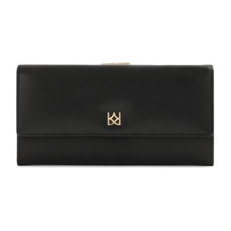 Kazar Klassische schwarze Lederbrieftasche - - Accessories - Damen - Schwarzk - ONE SIZE