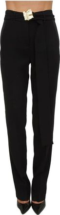 Marella Femme, Pantalons, Noir, Taille: 42 FR Pantalone lungo