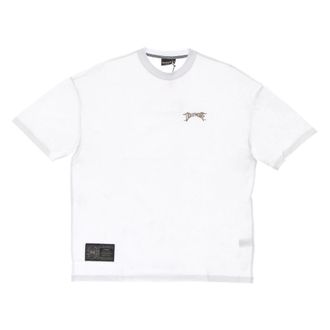 Dolly Noire Homme, Tops, Blanc, Taille: XL Lettering Over Tee