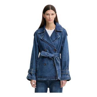 DKNY Dkny - Manteau en denim - Femme - Vestes - Bleu - Taille: 42 FR