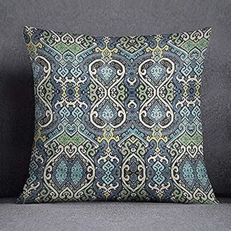 Bonamaison Le Jardin du Lin Kissenh&uuml;llen, Cotton, Mehrfarbig, 45x45