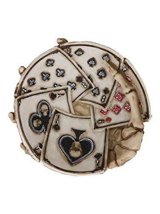 Nemesis Now Dead Man s Hand Aschenbecher 12cm Elfenbein, Harz, 12cm