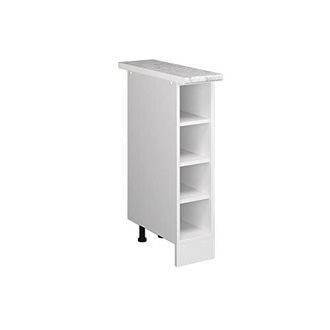Vicco Etag&egrave;re de Cuisine R-Line, Blanc/Blanc, 20 cm, PT Marbre