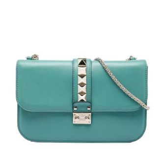 Valentino Sac bandouli&egrave;re Glam Lock Pre-owned - Femme - Pre-owned - Bleu - Taille: ONE Size