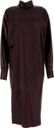 Ferragamo Femme, Robes, Rouge, Taille: 40 FR Midi Robes