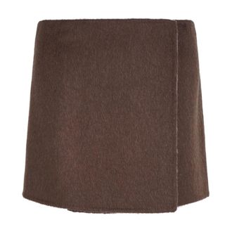 P.A.R.O.S.H. Suede Mini Skirt - - Skirts - Damen - Braun - XS