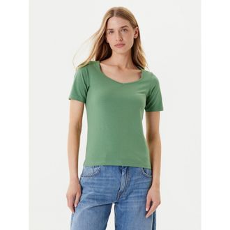 Benetton United Colors Of Benetton T-Shirt 3FJHD401P Gr&uuml;n Slim Fit
