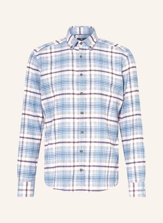 Strokesman's Strokesmans Flanellhemd Regular Fit blau