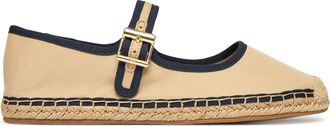 Tommy Hilfiger Espadrilles Tommy Hilfiger Buckle Maryjane Espadrille FW0FW09239 Braun