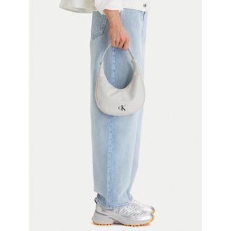 Calvin Klein Handtasche Calvin Klein Buckle Small Bag LV04F3513G Wei&szlig;