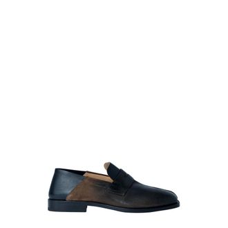 Maison Margiela Homme, Chaussures, Noir, Taille: 42 EU Mocassins Tabi en Cuir D&eacute;grad&eacute;