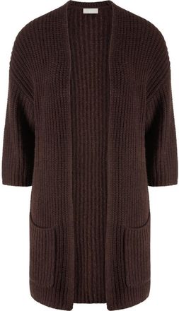 Peter Hahn Strickjacke 3/4-Arm Peter Hahn braun