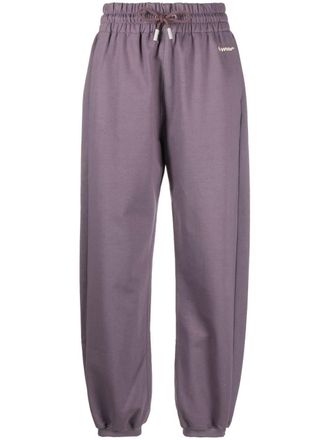 Off-white pantalon de jogging &agrave; logo imprim&eacute; - Violet