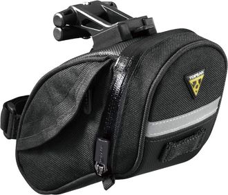 Topeak Satteltasche Mit Fixer F25 Aero Wedge Pack DX, Black, 19 x 9.5 x 10 cm, 0.54 Liter, TC2268B