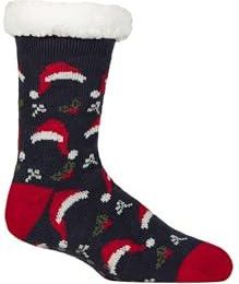 SockShop Wildfeet Chaussettes Pantoufles Homme boîte cadeau Père Xmas1 Paire (Chapeaux de Noël, 40-46, Système Taille Chaussures EU, Adulte, Homme, Numérique (