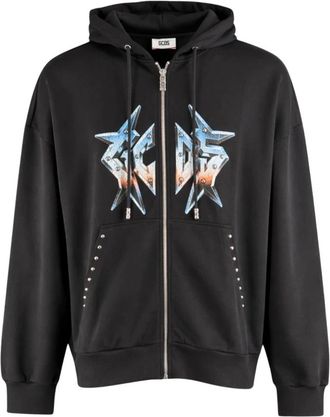 GCDS Gcds, Homme, Sweatshirts et sweats &agrave; capuche, Noir, Taille: M Gcds Sweaters