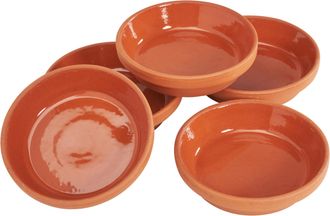 VBS Terrakotta-Unterteller Untersetzer aus Terrakotta Ganzj&auml;hrig geeignet Innen-&Oslash; 5 cm, 5 St&uuml;ck