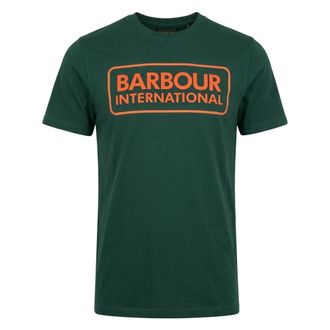 Barbour International Essential Large Logo T-Shirt - - Tops - Herren - Gr&uuml;n - L
