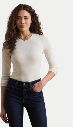 Lauren Ralph Lauren Bluse 200680399002 Wei&szlig; Slim Fit
