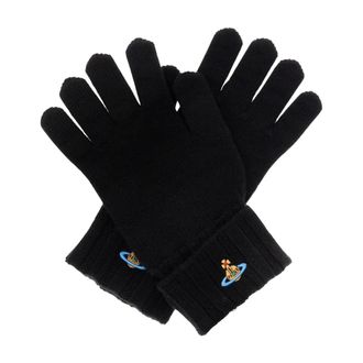 Vivienne Westwood Gants en cachemire - Femme - Accessoires - Noir - Taille: M/L
