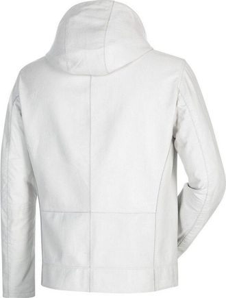 Milestone Lederjacke Jordan aus Lammnappa Leder mit abnehmbarer Kapuze