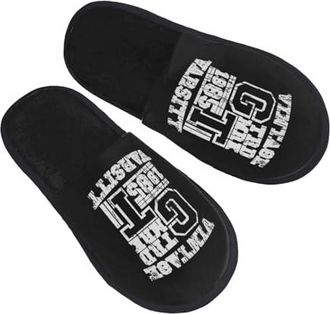 Generic Timbres Et Autocollants Vintage Pantoufles Chauds Pantoufles En Peluche Doux Chaussons Pour Extérieur Homme Femme M