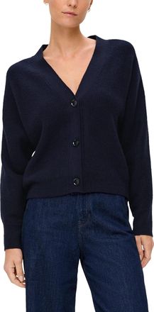 s.Oliver Damen Strickjacke, Blau, 34 EU