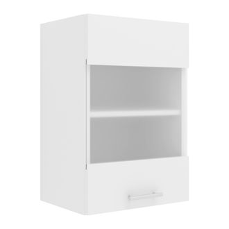 VCM Küchenschrank hängend | Maße ca. H. 60 x B. 40 x T. 31 cm | Hängeschrank mit Zwei Fächern | Küchenschrank mit Glas | Küchenmöbel - Esilo