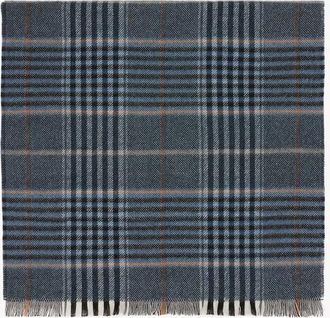 Saison 1865 karierter Schal - Blau