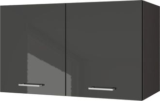 Held Möbel home24 Hängeschrank Mailand 100cm Grau/Graphit