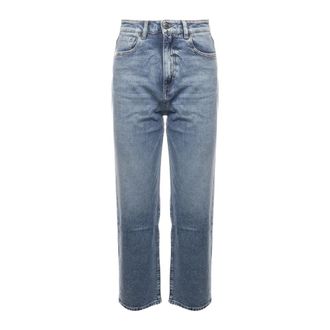Icon Denim Los Angeles Baumwoll-Denim-Jeans mit 5 Taschen - - Jeans - Damen - Blau - 7XL