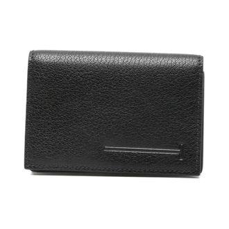 Tom Ford Homme, Accessoires, Noir, Taille: ONE Size Porte-cartes de visite allong&eacute; Ligne T en cuir grain&eacute; souple