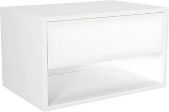 Vente-Unique Vente-unique - Table de chevet suspendue - 1 tiroir et 1 niche - Blanc - ritami