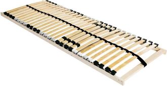 vidaXL Lattenbett Braun 140 x 190 cm Massives Buchenholz Vidaxl