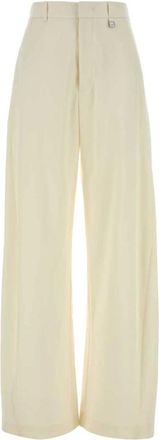 Giuseppe Di Morabito Femme, Pantalons, Blanc, Taille: 36 FR Wool Palazzo Pant