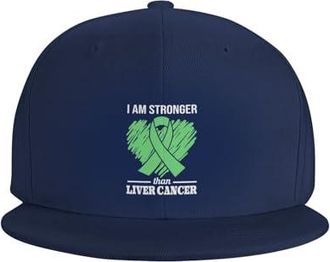 Generic Je suis Plus Fort Que Le Cancer du Foie Femme Homme Chapeaux Pare-Soleil Anti-UV Casquette De Baseball Respirant Snapback Chapeau pour P&ecirc;che Adulte Tr