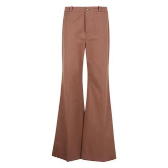 Chlo&eacute; High-rise Schlaghose - - Trousers - Damen - Braun - XS