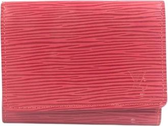 Louis Vuitton unisex, Pre-owned, Rouge, Taille: ONE Size Portefeuille en cuir Pre-owned