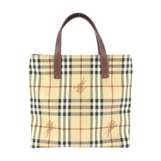 Burberry Pre-owned Nova Check Shadow Horse PVC Tote Bag - - Pre-owned - Damen - Beige - ONE SIZE