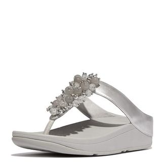 FitFlop Sandales argent&eacute;es Fino Bauble-Bead