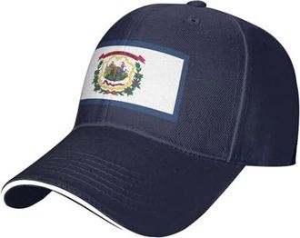 Generic Sun Protection Casquettes Drapeau De La Virginie-Occidentale Vintage Baseball Casquette L&eacute;ger Chapeau pour Soir&eacute;es Sports Course